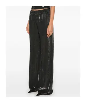 Gucci Jersey Pants With Iridescent Effect - Black