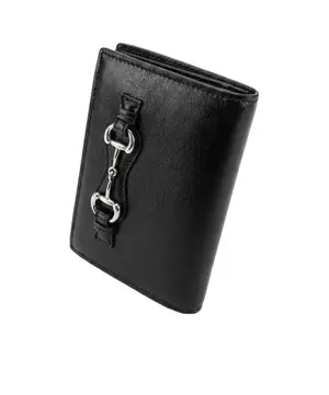 Gucci Small Wallet With Horsebit - Black