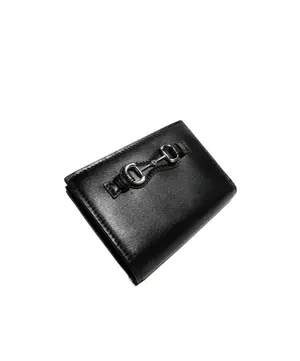 Gucci Small Wallet With Horsebit - Black