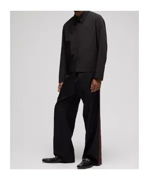 Gucci Stretch Polyester Zip Jacket With Embroidery