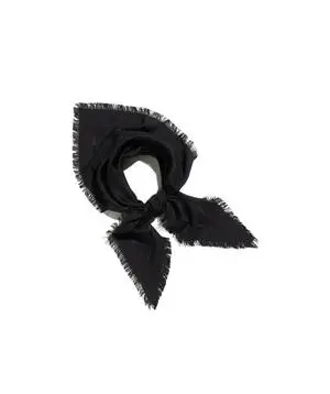 Gucci Double G Silk Wool Shawl - Black