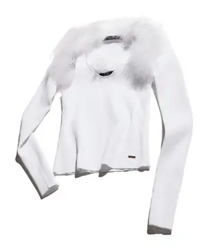 Gucci Rib Viscose Tank Top With Detachable Cardigan