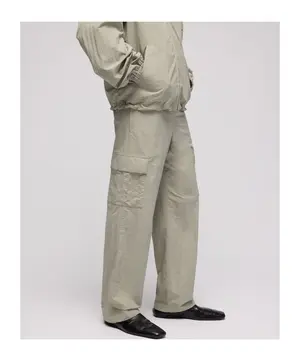 Gucci Froissé Nylon Faille Cargo Pants