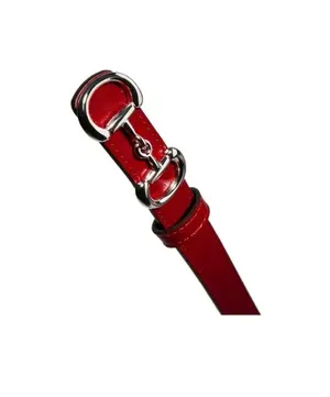 Gucci Leather Horsebit Belt - Red