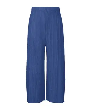Issey Miyake Wide-leg Pleated Trousers - Blue
