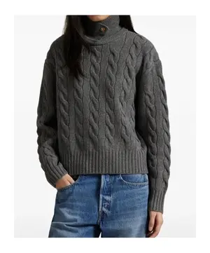 Polo Ralph Lauren Cable-knit Polo-collar Wool Sweater