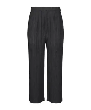 Issey Miyake Straight-leg Pleated Trousers - Black