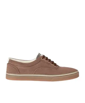 Brunello Cucinelli Suede Sneakers - Mud Color