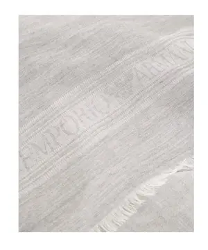 Emporio Armani Logo Border Scarf