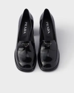 Prada Brushed Leather Loafers