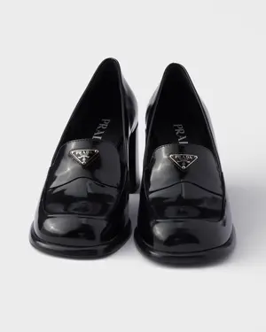 Prada Brushed Leather Loafers