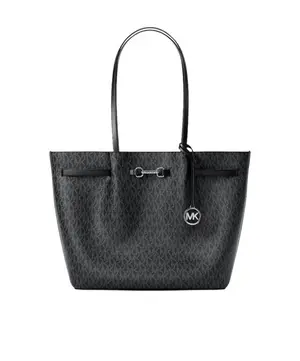 Michael Kors Carson Large Signature Logo Tote Bag - Black