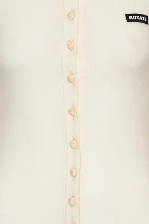 ROTATE BY BIRGER CHRISTENSEN Knitted Polo Top