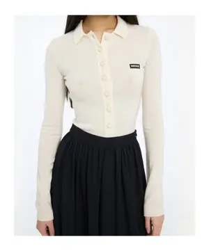 ROTATE BY BIRGER CHRISTENSEN Knitted Polo Top