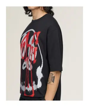Y3 Skull Graphic T-shirt In /red