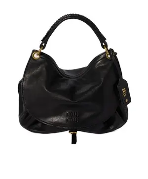 Miu Miu Rendez-vous Leather Bag - Black