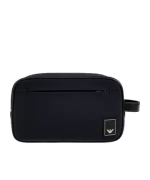 Emporio Armani Zippered Toiletry Bag With Handle - No