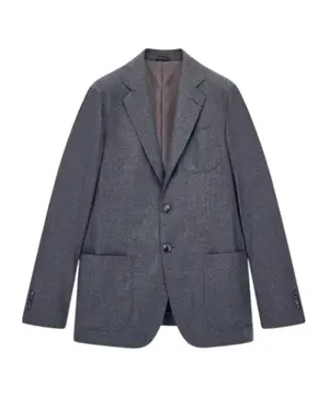 Giorgio Armani Unlined Single-breasted Stretch Cashmere Jacket With Two Buttons