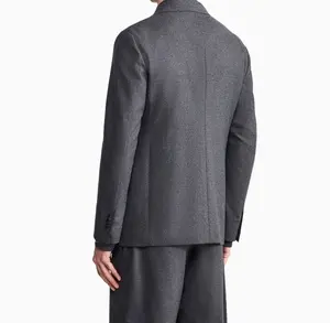 Giorgio Armani Unlined Single-breasted Stretch Cashmere Jacket With Two Buttons