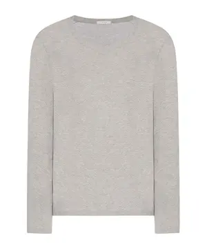 THE ROW Fraya T-shirt - Light Gray Blend