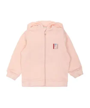 Fendi Logo-embroidered Zip-up Hoodie - Nude