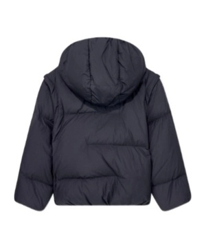 Giorgio Armani Quilted Down Jacket With Hood And Full-length Zip