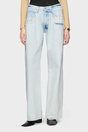 MAISON MARGIELA Bleached Straight-leg Jeans