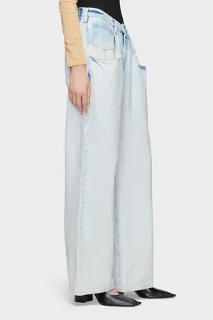 MAISON MARGIELA Bleached Straight-leg Jeans