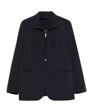 Emporio Armani Layered-effect Notched-lapel Blazer