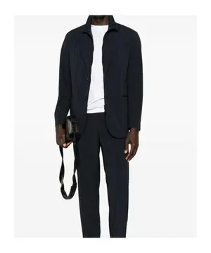Emporio Armani Layered-effect Notched-lapel Blazer