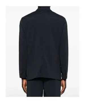 Emporio Armani Layered-effect Notched-lapel Blazer