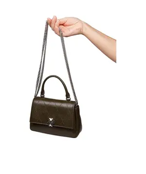 Tory Burch Mini Charlie Quilted Top-handle Crossbody