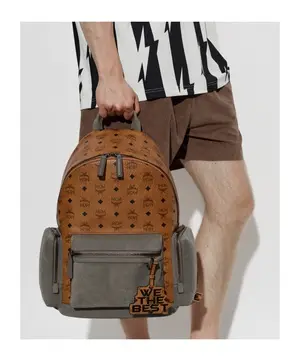 Mcm Stark Medium Visetos-print Backpack