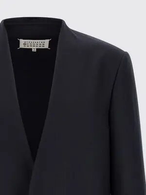 MAISON MARGIELA Lapel-free Blazer In Virgin Wool