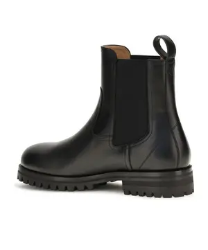 Loro Piana Kent Leather Ankle Boots