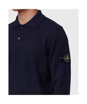 Stone Island Long-sleeve Polo-collar Sweater