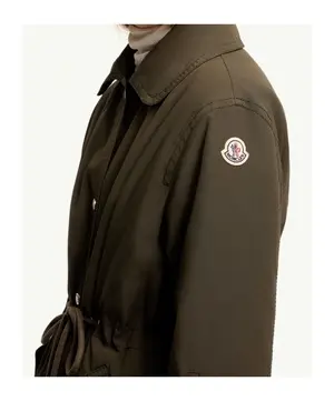 Moncler Halicte Long Down Parka - Dark Green