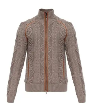 DIESEL® Inoki Cable Knit Zip Cardigan - No