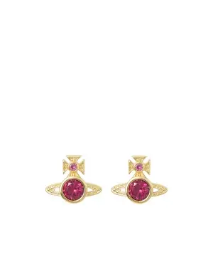 VIVIENNE WESTWOOD London Orb Crystal Embellished Earrings - Gold/red