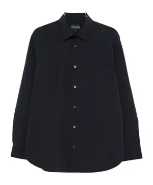 Emporio Armani Button-up Long-sleeve Shirt - Black