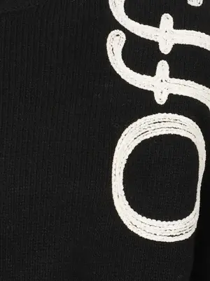 Off-White Logo-embroidered Knitted Sweater
