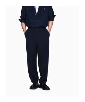Giorgio Armani Elasticated-waistband Straight-leg Trousers