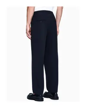 Giorgio Armani Elasticated-waistband Straight-leg Trousers