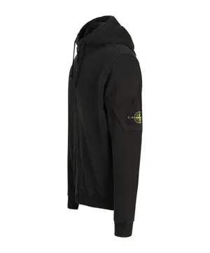 Stone Island Logo Patch Zipped Hoodie