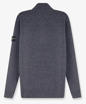 Stone Island Regular-fit Half-zip Jumper - Charcoal