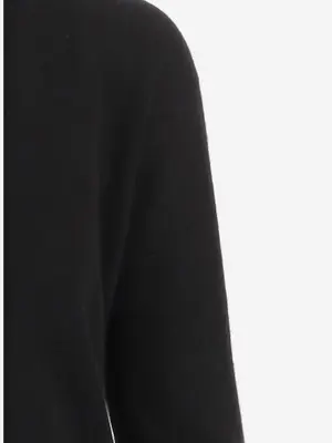 THE ROW Phora Cashmere V-neck Sweater - Black