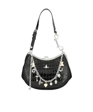 VIVIENNE WESTWOOD Charm Frame Shoulder Bag - Black