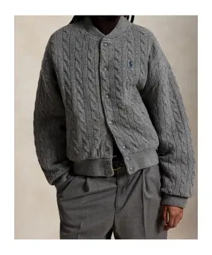 Polo Ralph Lauren Cable-knit Bomber Jacket