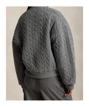 Polo Ralph Lauren Cable-knit Bomber Jacket