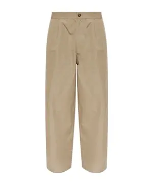 Emporio Armani Button-detail Casual Trousers - Nude